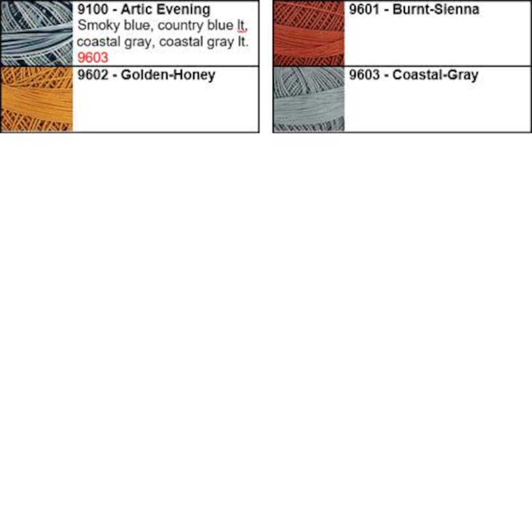 Lizbeth Thread by Color 9100 to 9603 - Etsy