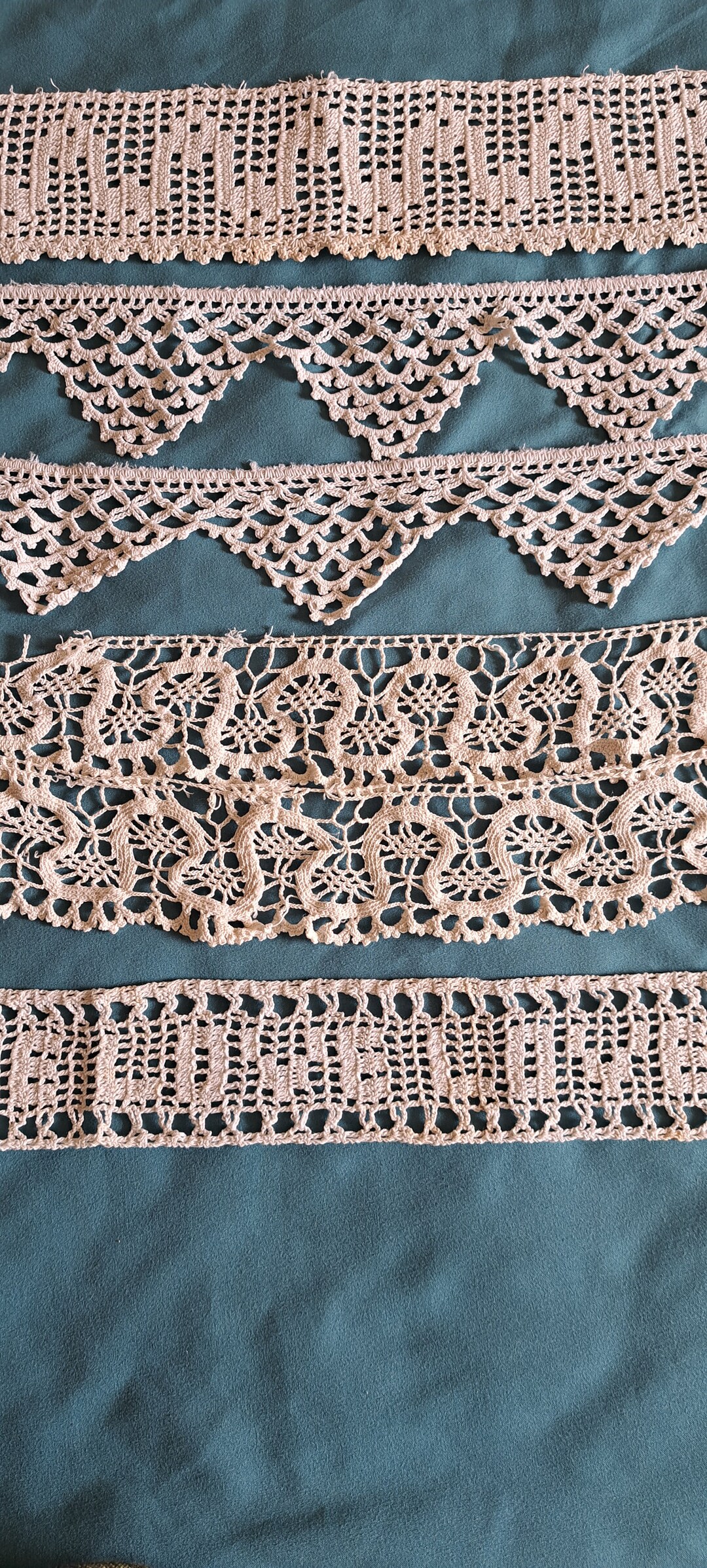 Lot of 4 Hand Crochet Lace Trims - Etsy