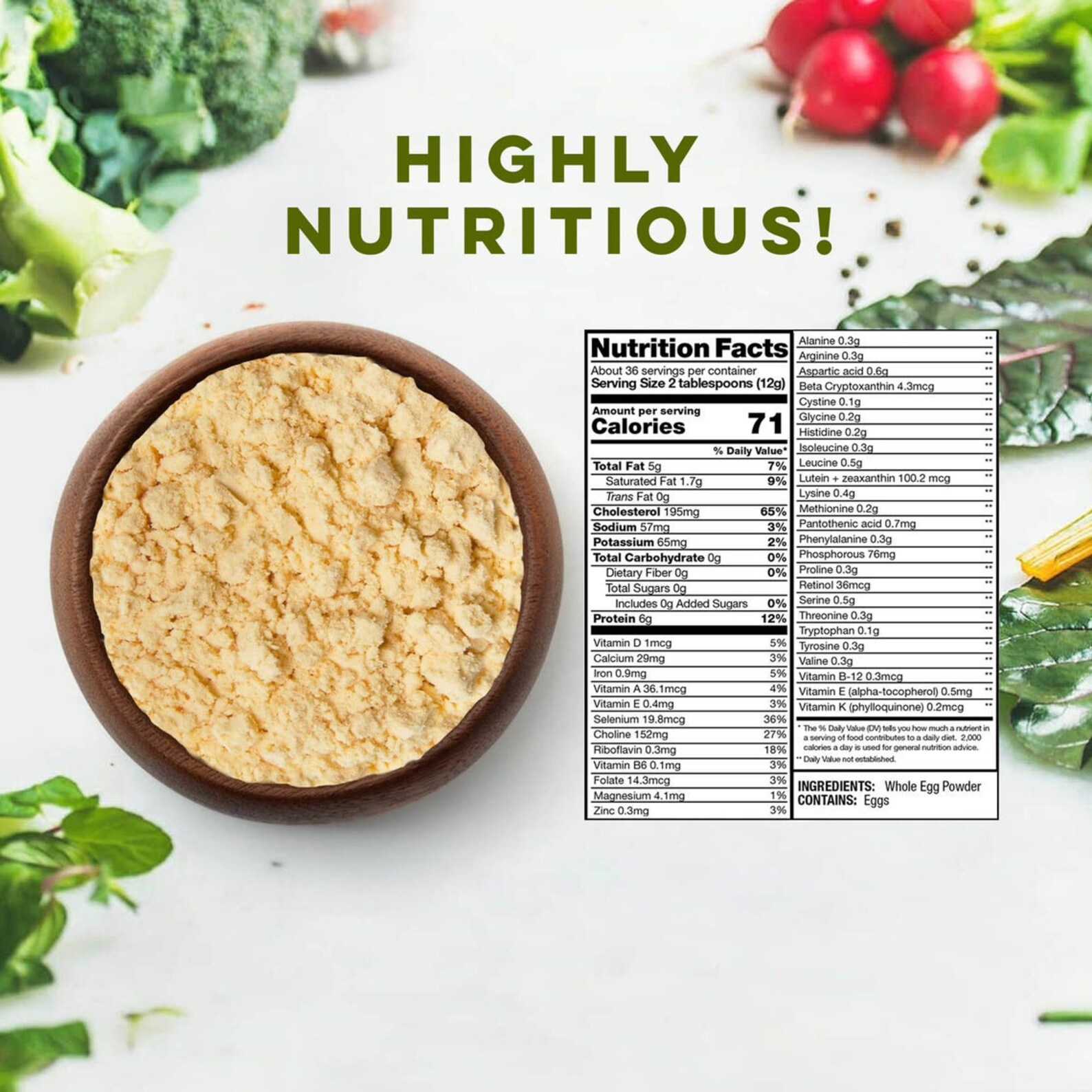 Protein Whole Egg Powder 8oz or 16oz/half or One Pound Package - Etsy