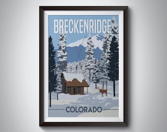 Breckenridge Poster, Digital Download, Colorado Print, Printable Wall ...