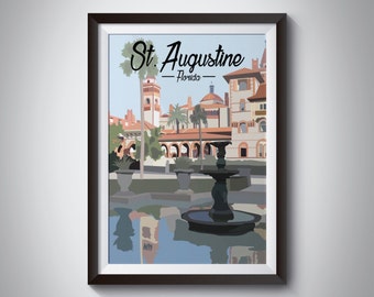 St Augustine Poster | Etsy