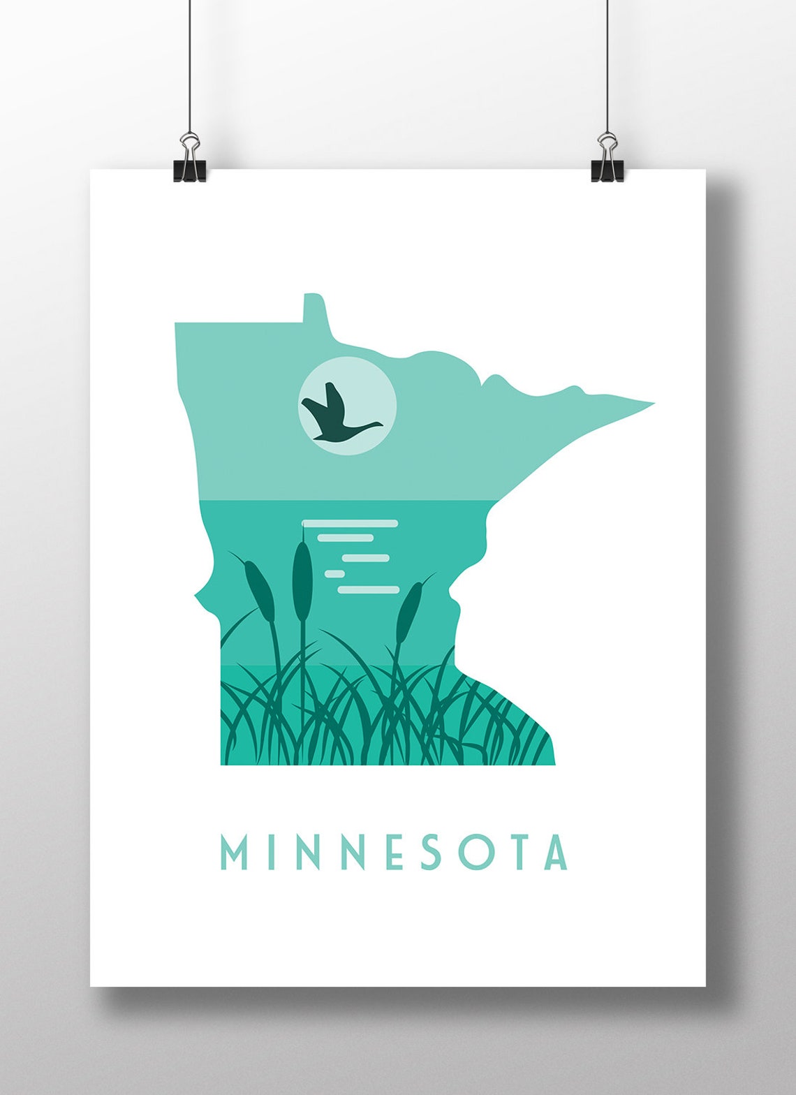 Minnesota| Minimalist | Instant Download | Poster - Etsy