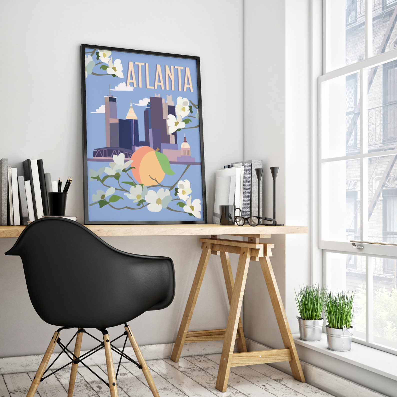 Atlanta Travel Poster Instant Download Travel Art - Etsy