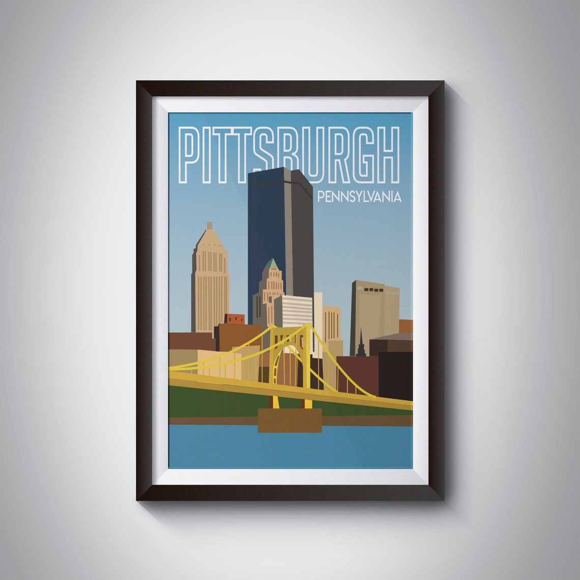 Pittsburgh Travel Poster Instant Download - Etsy
