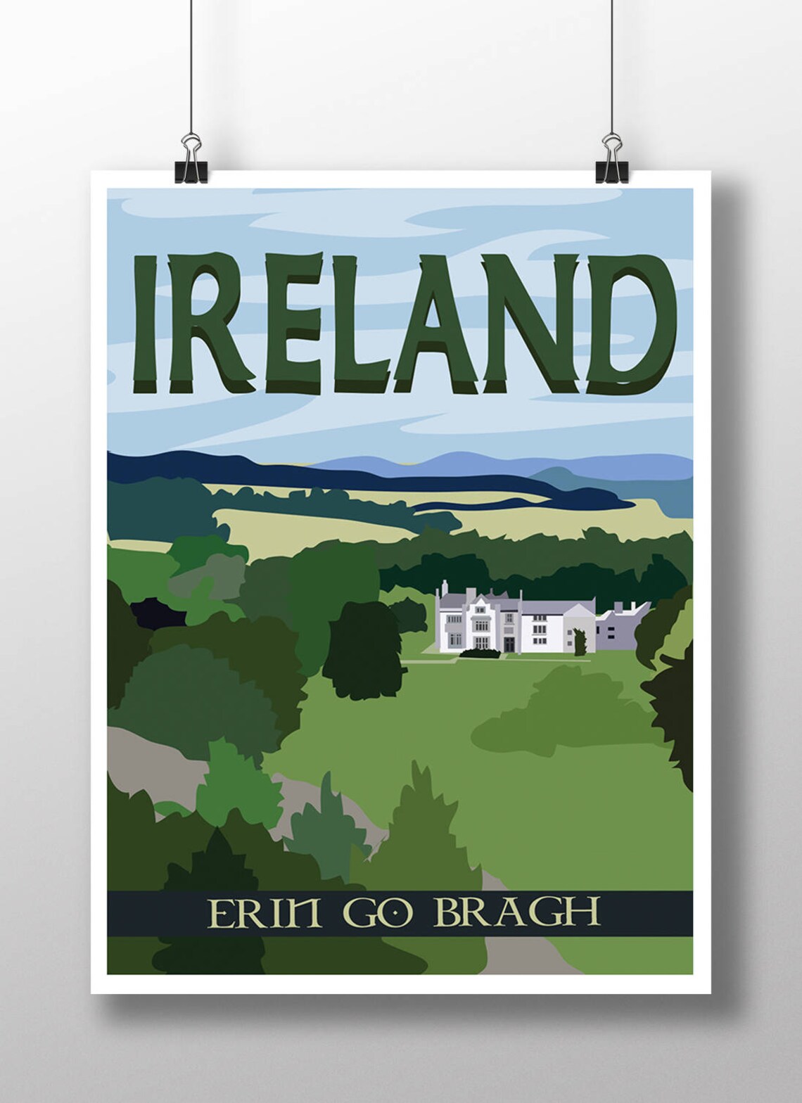 Ireland Travel Poster Instant Download | Etsy