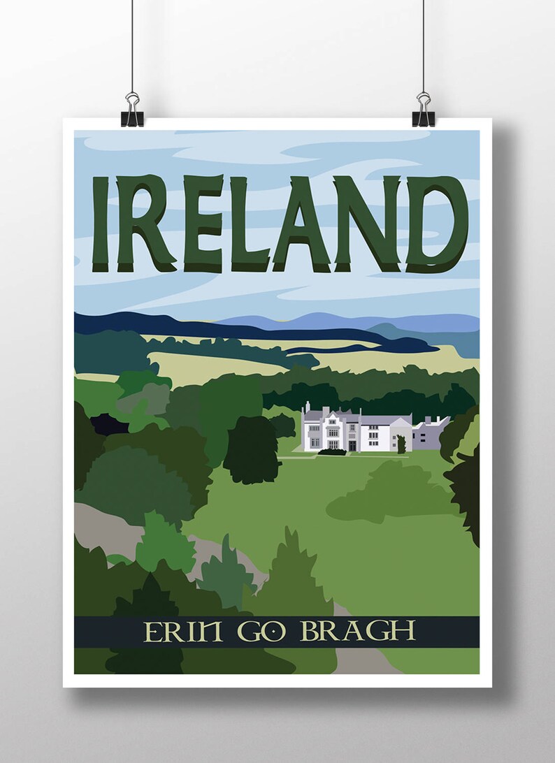 Ireland Travel Poster Instant Download | Etsy
