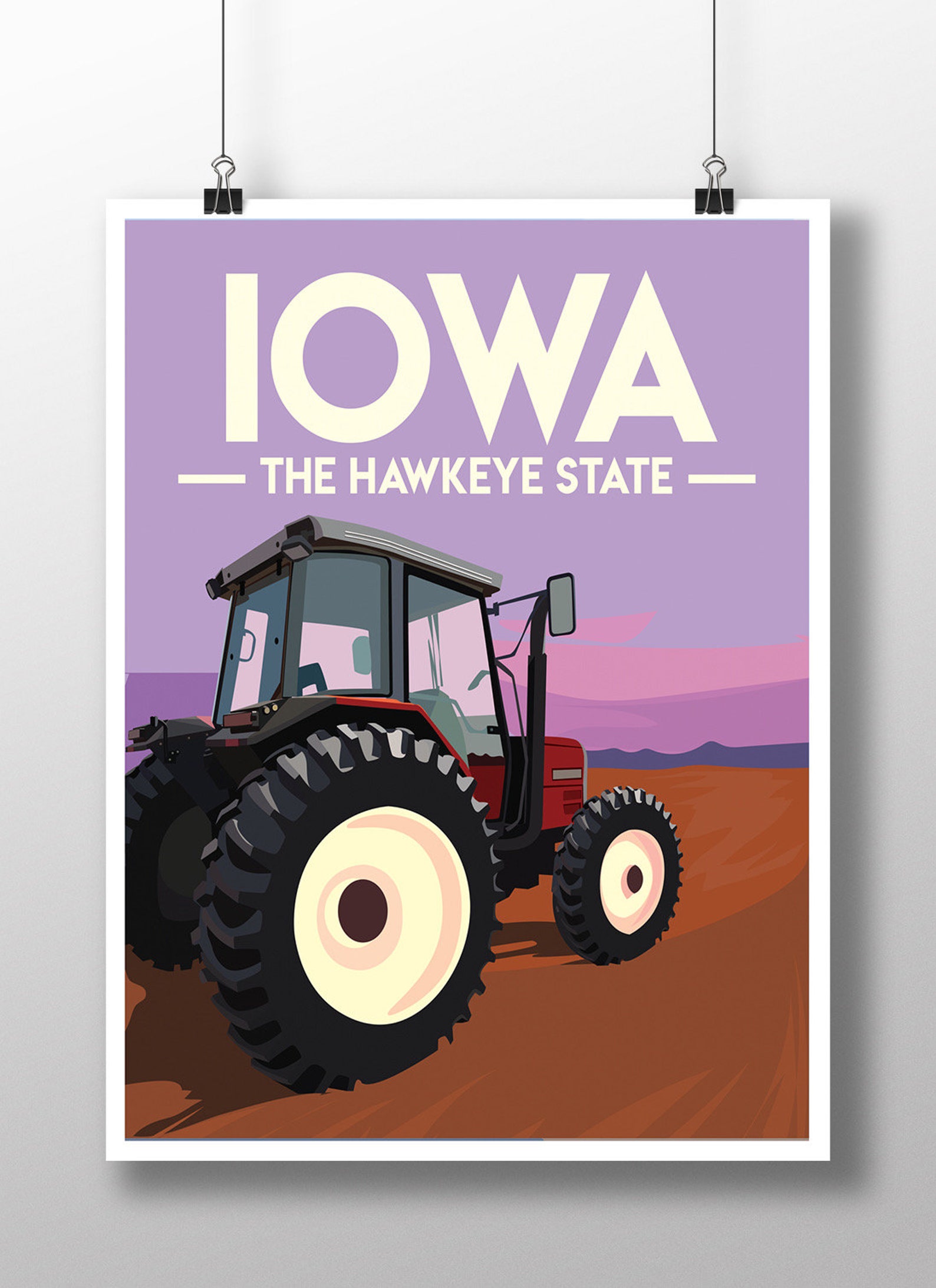 Iowa Travel Poster Instant Download - Etsy