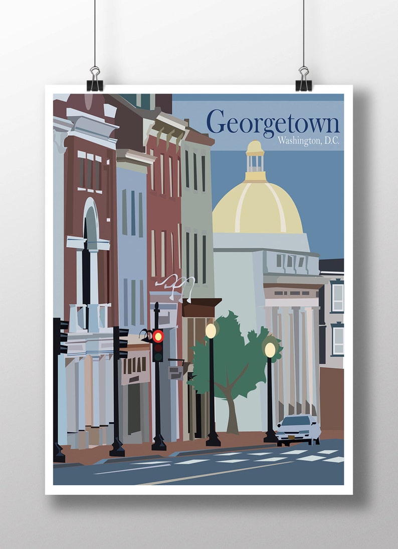 Georgetown Travel Poster Instant Download - Etsy