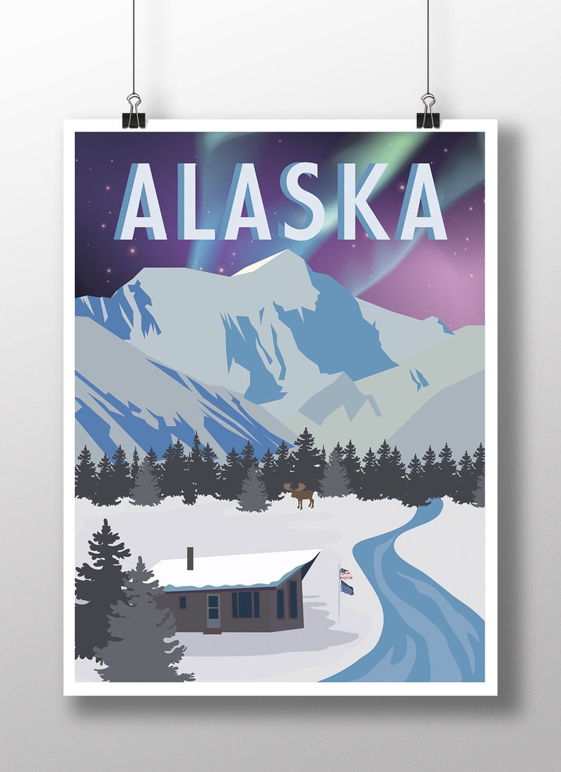 Alaska Travel Poster Instant Download - Etsy