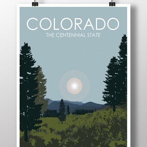 Colorado | Travel Poster | Instant Download | Travel Art | Retro Travel ...