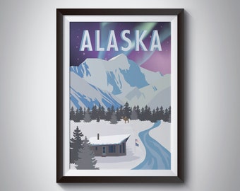 Alaska Poster | Etsy