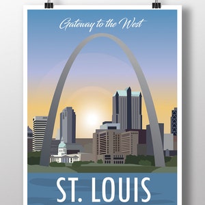 St. Louis | Missouri | Travel Poster | Instant Download - Etsy