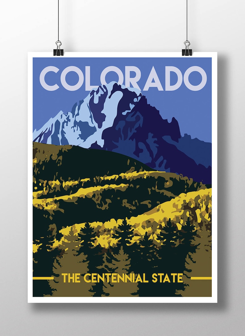 Colorado Travel Poster Instant Download | Etsy