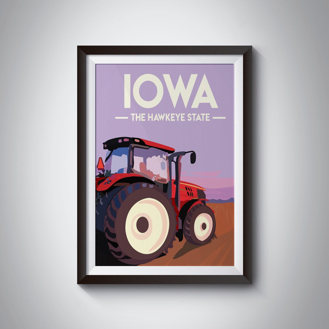 Iowa Travel Poster Instant Download | Etsy
