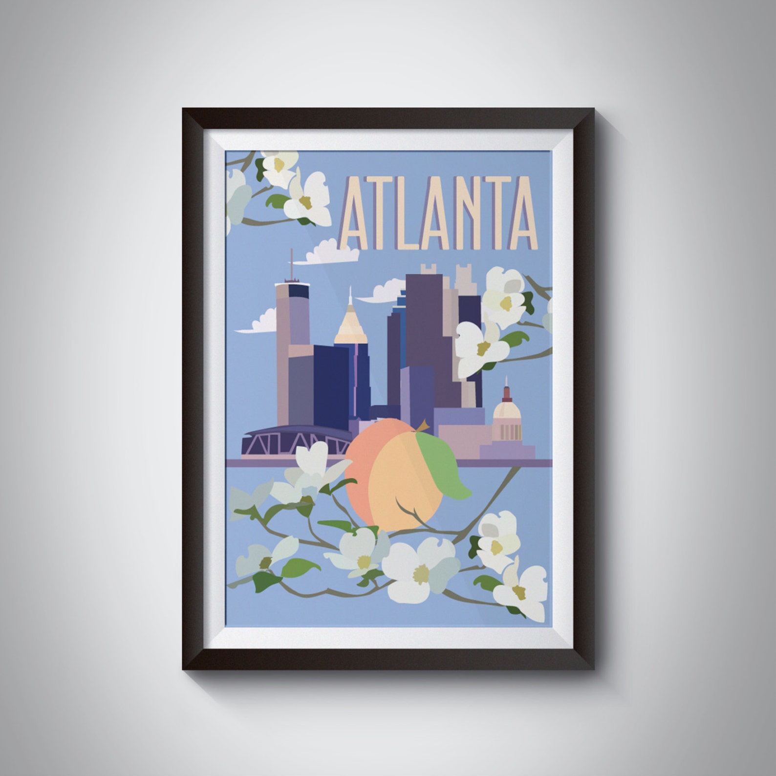 Atlanta Travel Poster Instant Download Travel Art - Etsy