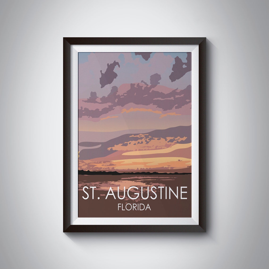 St. Augustine | Florida | Travel Poster | Instant Download - Etsy