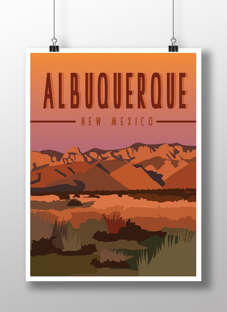 Albuquerque | Travel Poster | Instant Download - Etsy