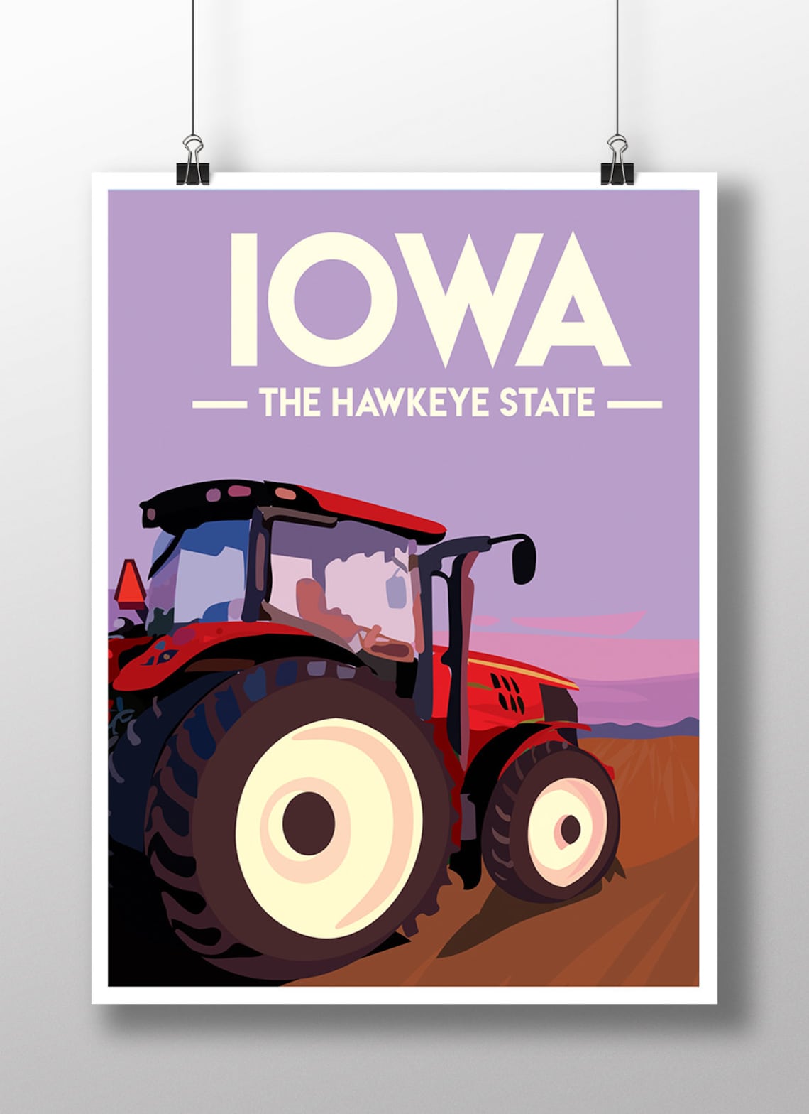 Iowa Travel Poster Instant Download | Etsy