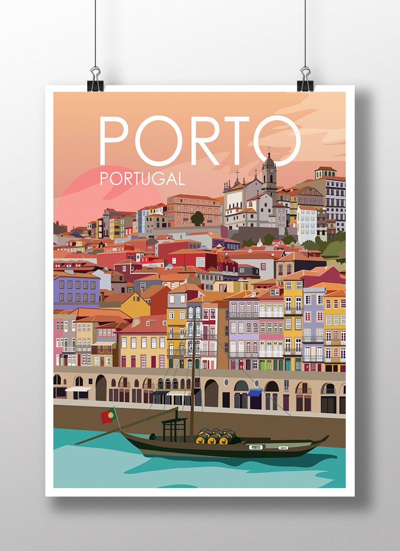Porto Portugal Travel Poster Instant Download - Etsy Canada