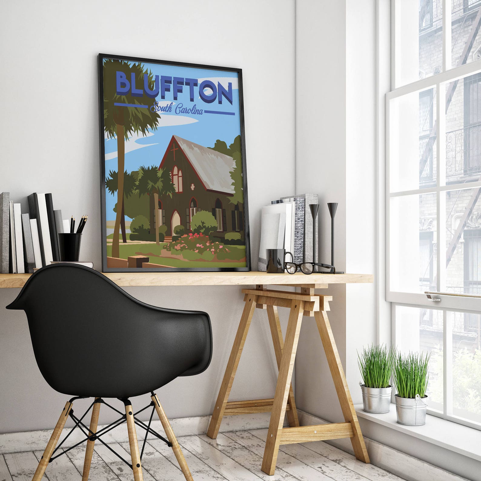 Bluffton | South Carolina | Travel Poster | Instant Download - Etsy