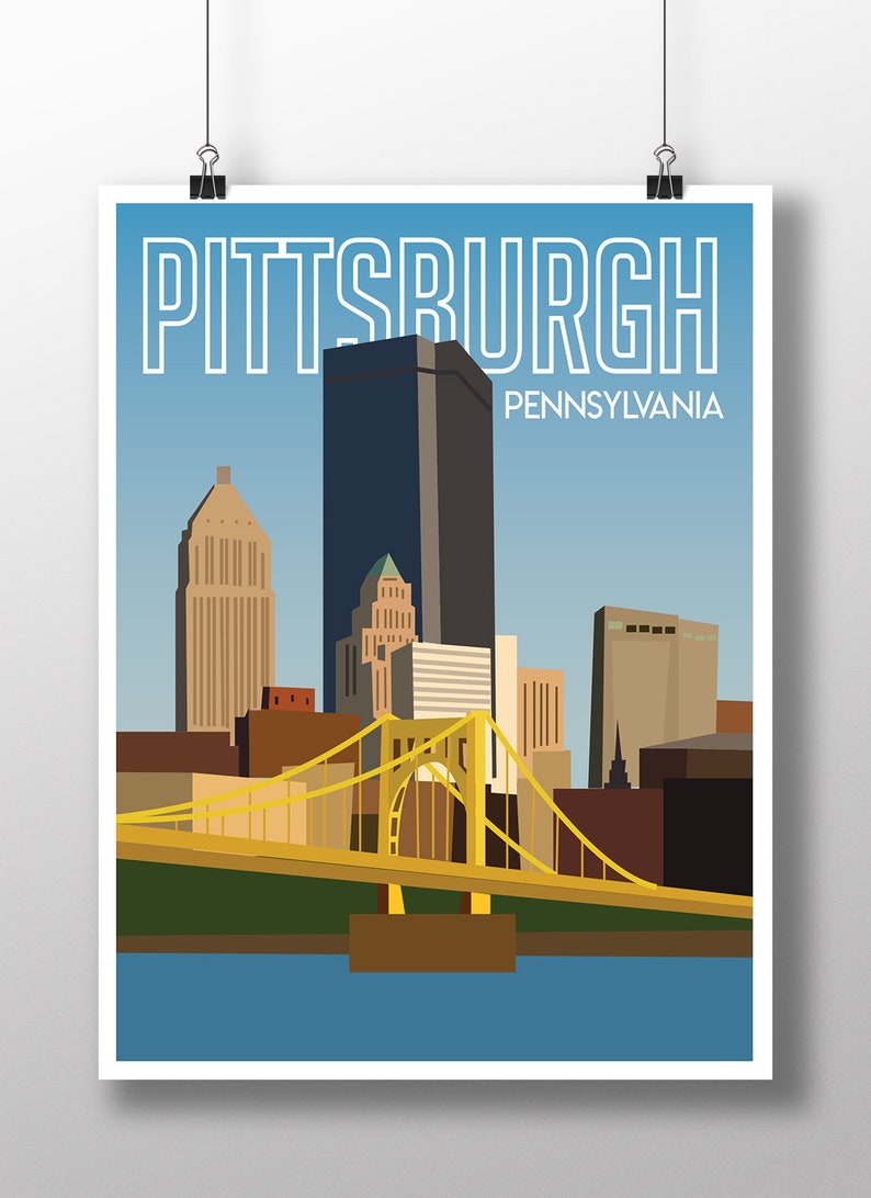 Pittsburgh Travel Poster Instant Download - Etsy