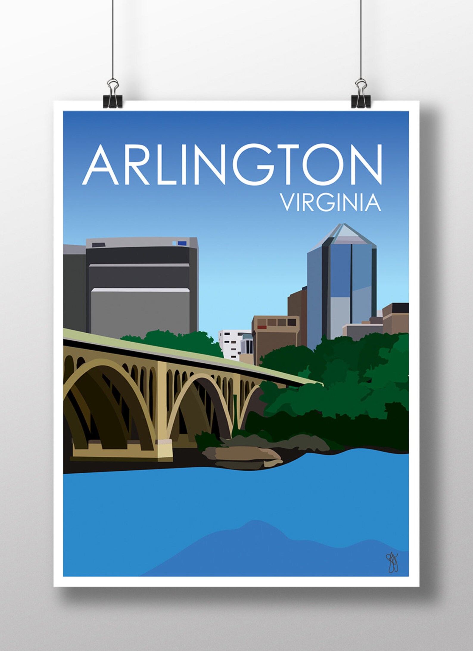 Arlington Travel Poster Instant Download - Etsy