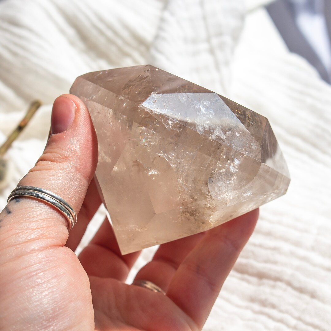 Polished Smoky Quartz Crystal Diamond Shape - Etsy