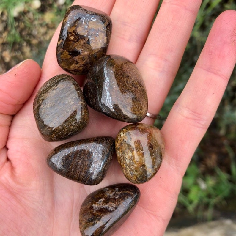 Bronzite Tumble Stone / Bronzite Crystal / Bronzite Tumbled | Etsy