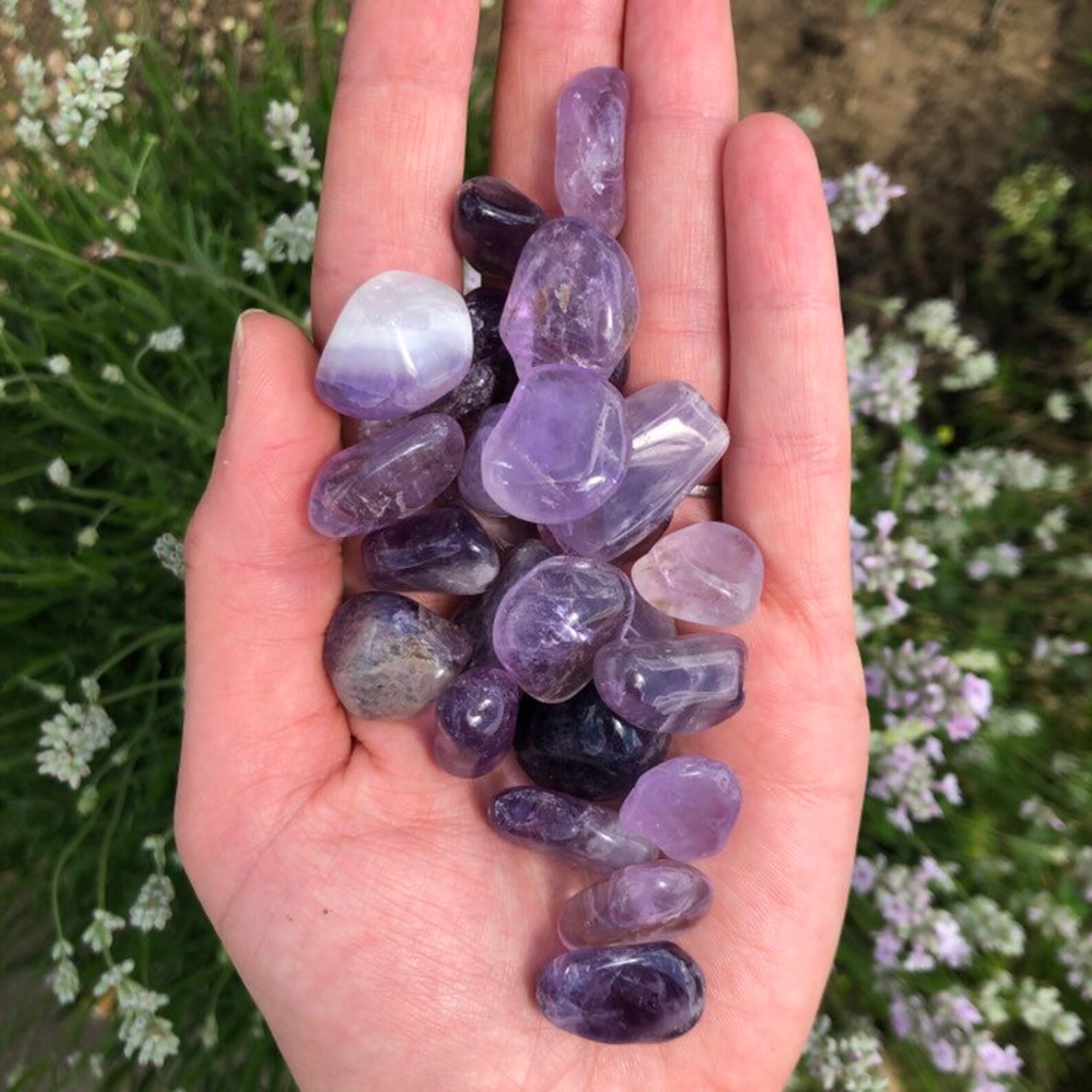 Amethyst Crystal / Amethyst Tumble Stone / Amethyst Tumbled | Etsy