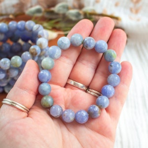 Hackmanite Round Bead Bracelet 10mm Beads - Etsy Canada