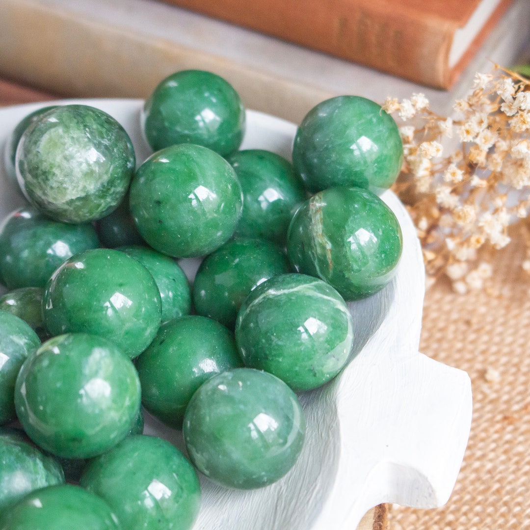 Nephrite Jade Sphere Nephrite Crystal - Etsy