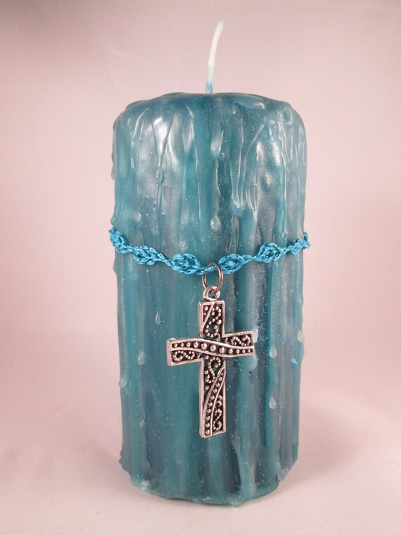 Gothic Candle Drip Candle Cross Candle Crucifix Candle | Etsy