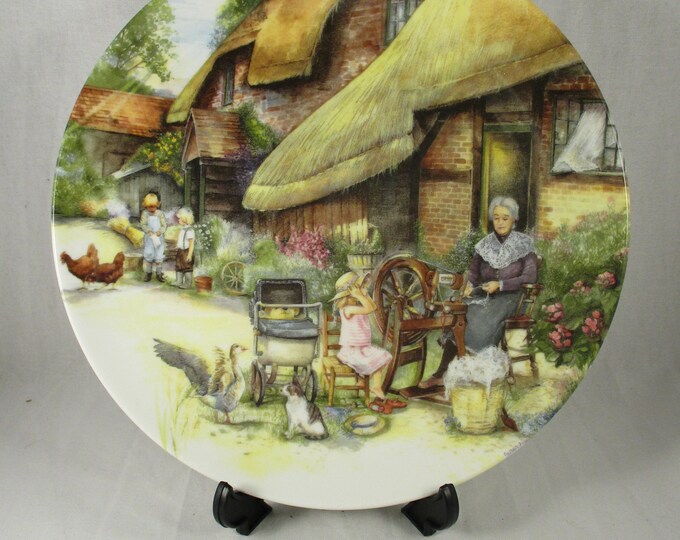 Royal Doulton Plate Old Country Crafts Plate the Spinner - Etsy