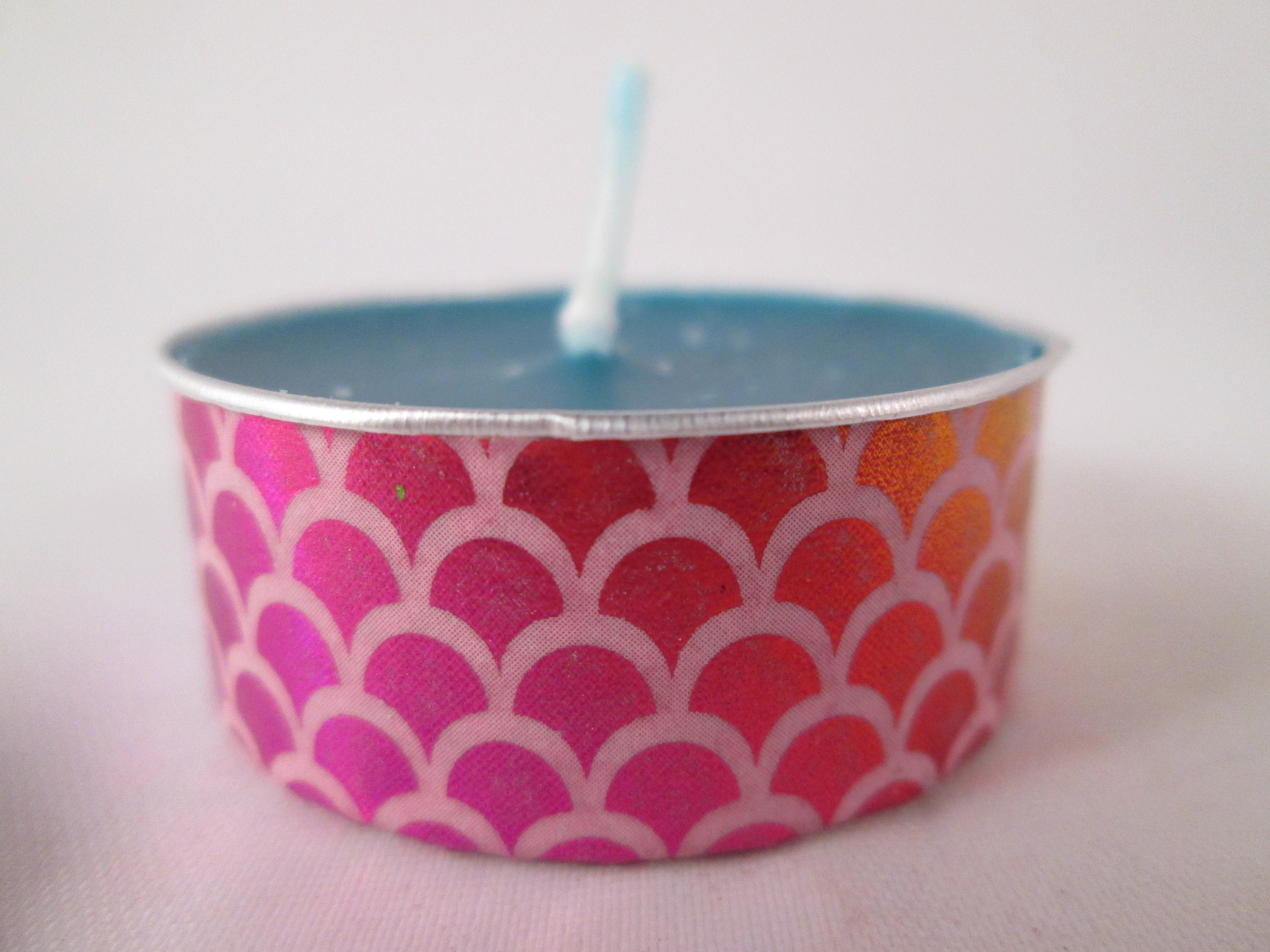 Mermaid Candles Decorated Tea Lights Washi Tealights Fish - Etsy