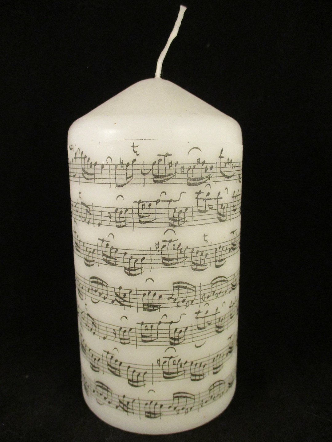 Decorated Candle, Music Candle, Musical Candle, Musical Notes Candle ...