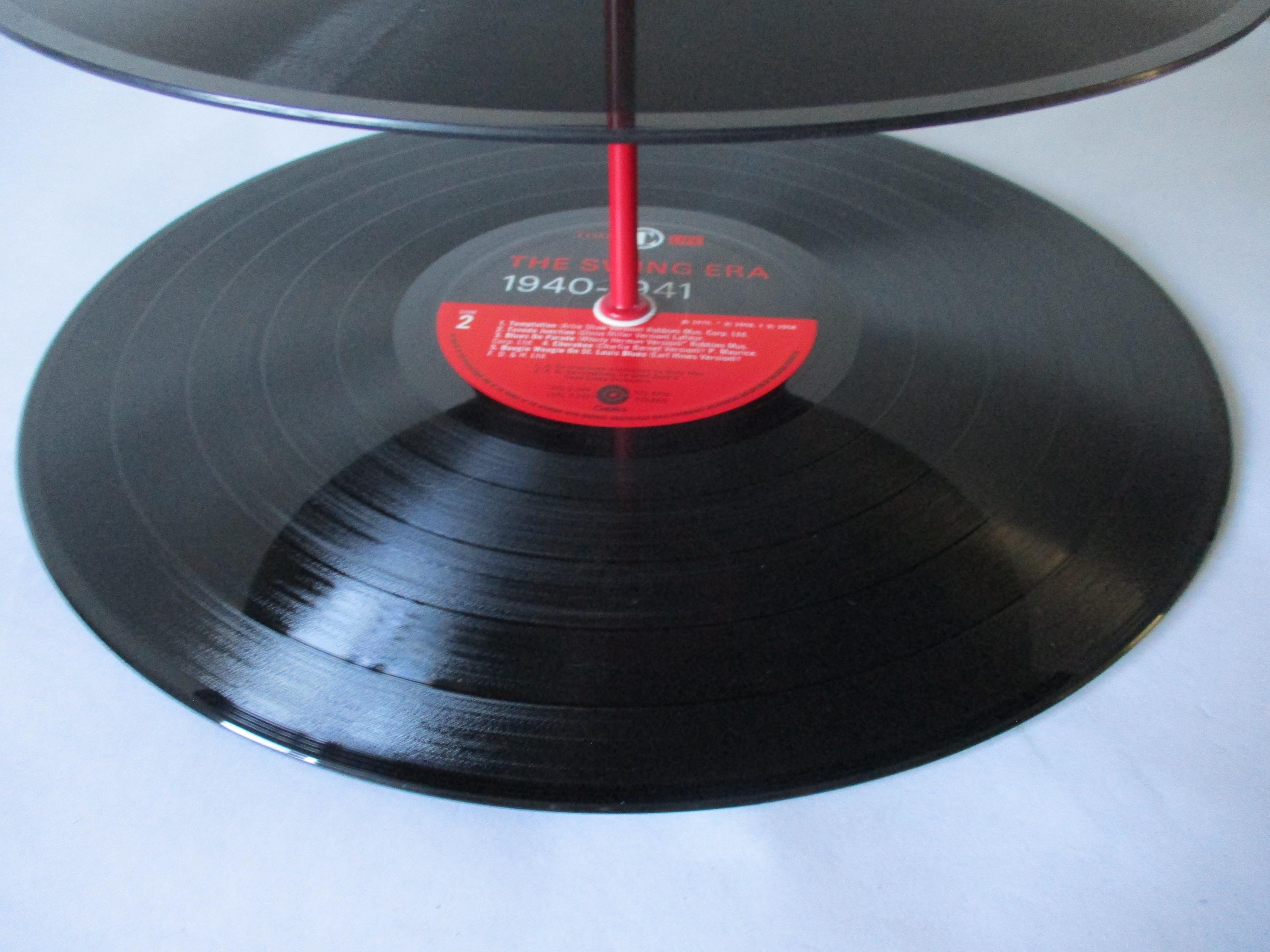 Record Cake Stand, Upcycled Records, Three Tier Cake Stand, Vinyl Cake ...