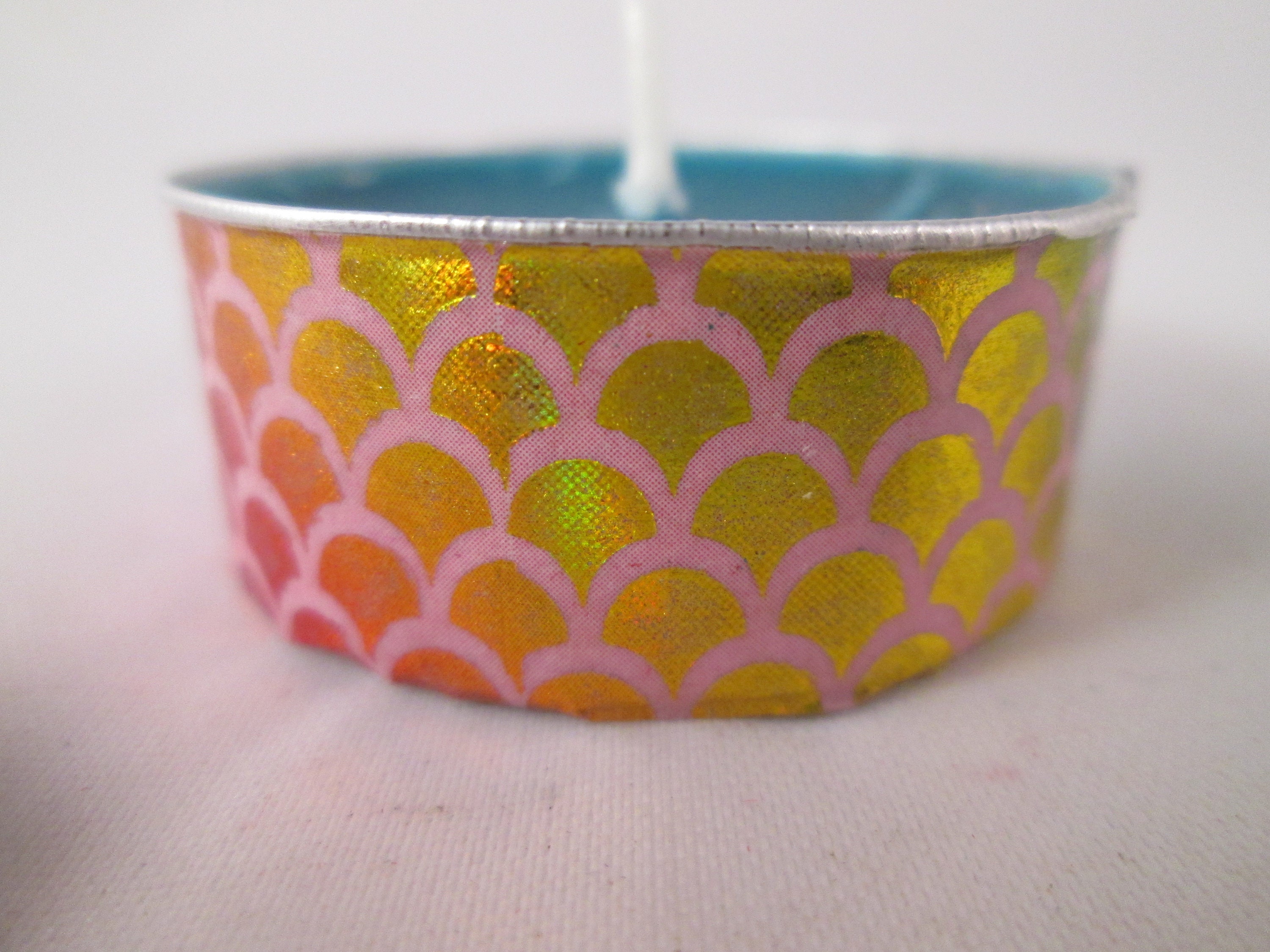 Mermaid Candles Decorated Tea Lights Washi Tealights Fish - Etsy
