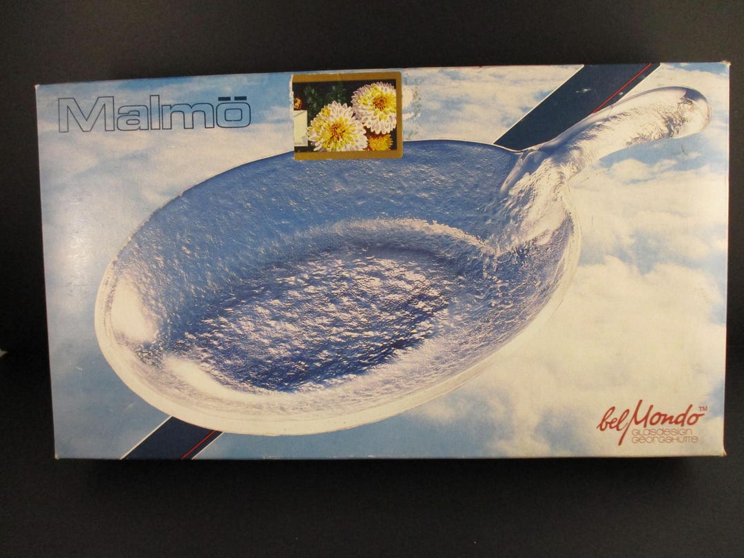 Vintage Glassware Malmo Glass Dish Bel Mondo Glass Glasdesign