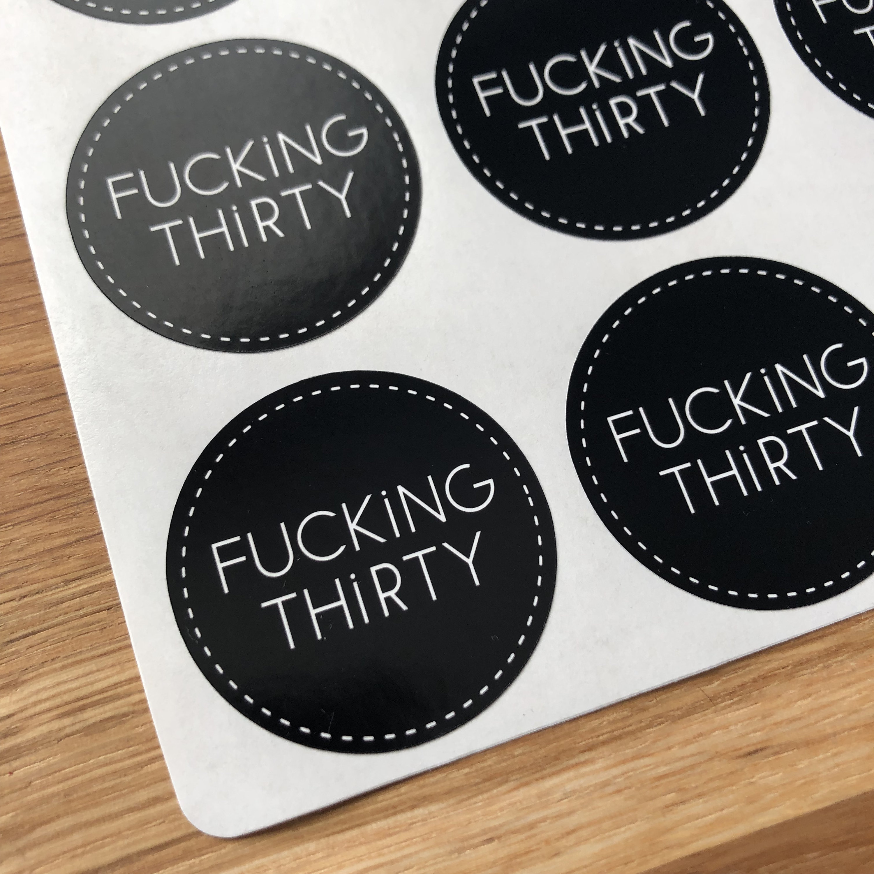 Dirty Thirty Stickers Fcking Thirty Stickers Birthday - Etsy