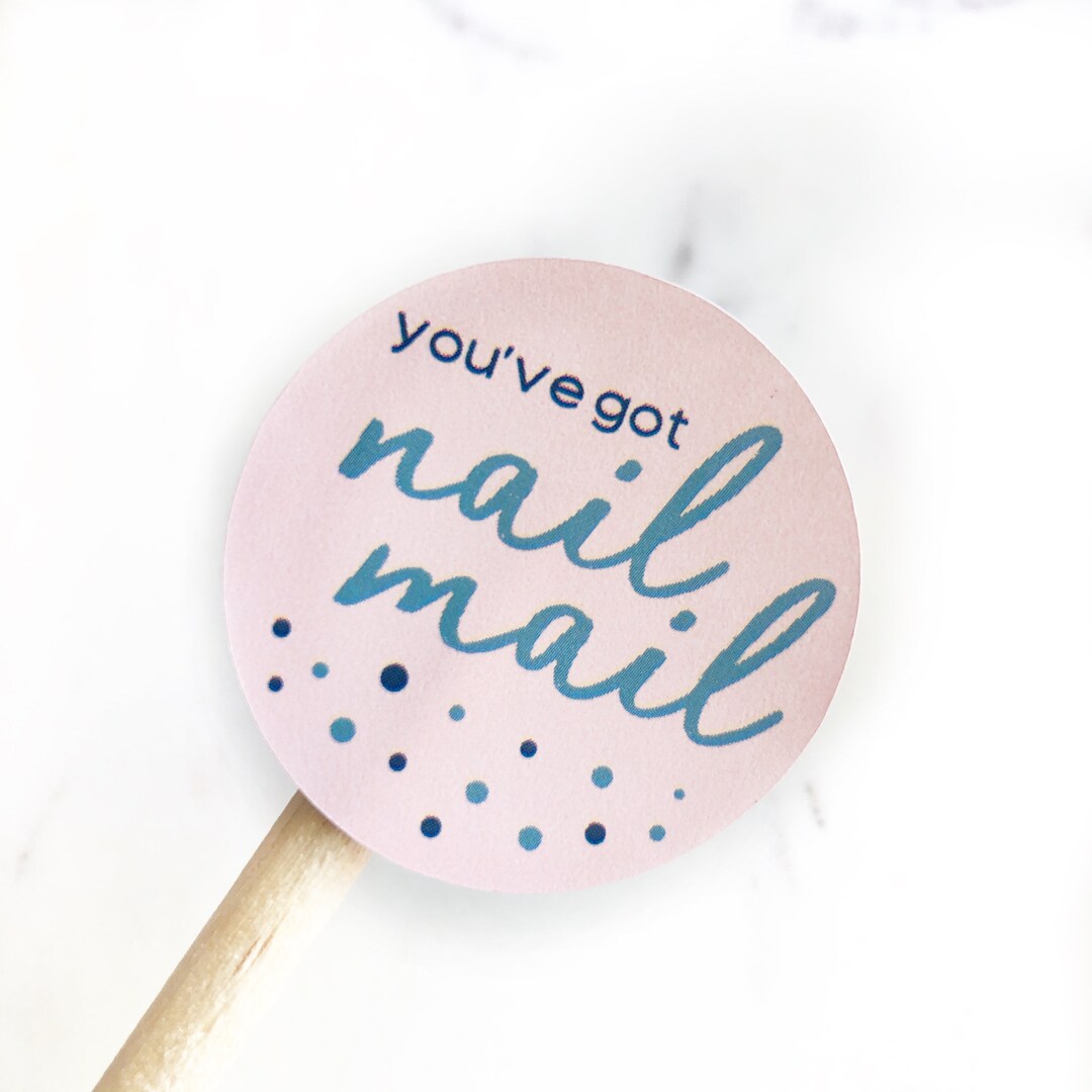 30 Pcs Pink Nail Mail Stickers Color Street Thank You Stickers ...