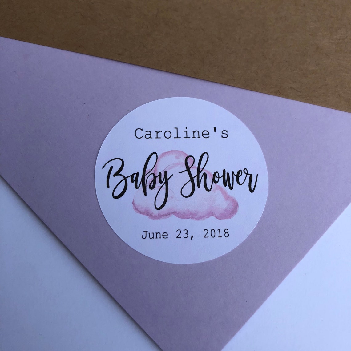 Baby Shower Stickers Custom Baby Shower Stickers Baby | Etsy