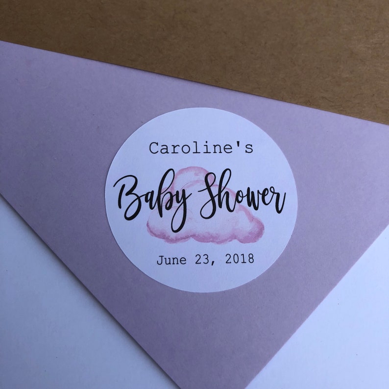 Baby Shower Stickers Custom Baby Shower Stickers Baby - Etsy