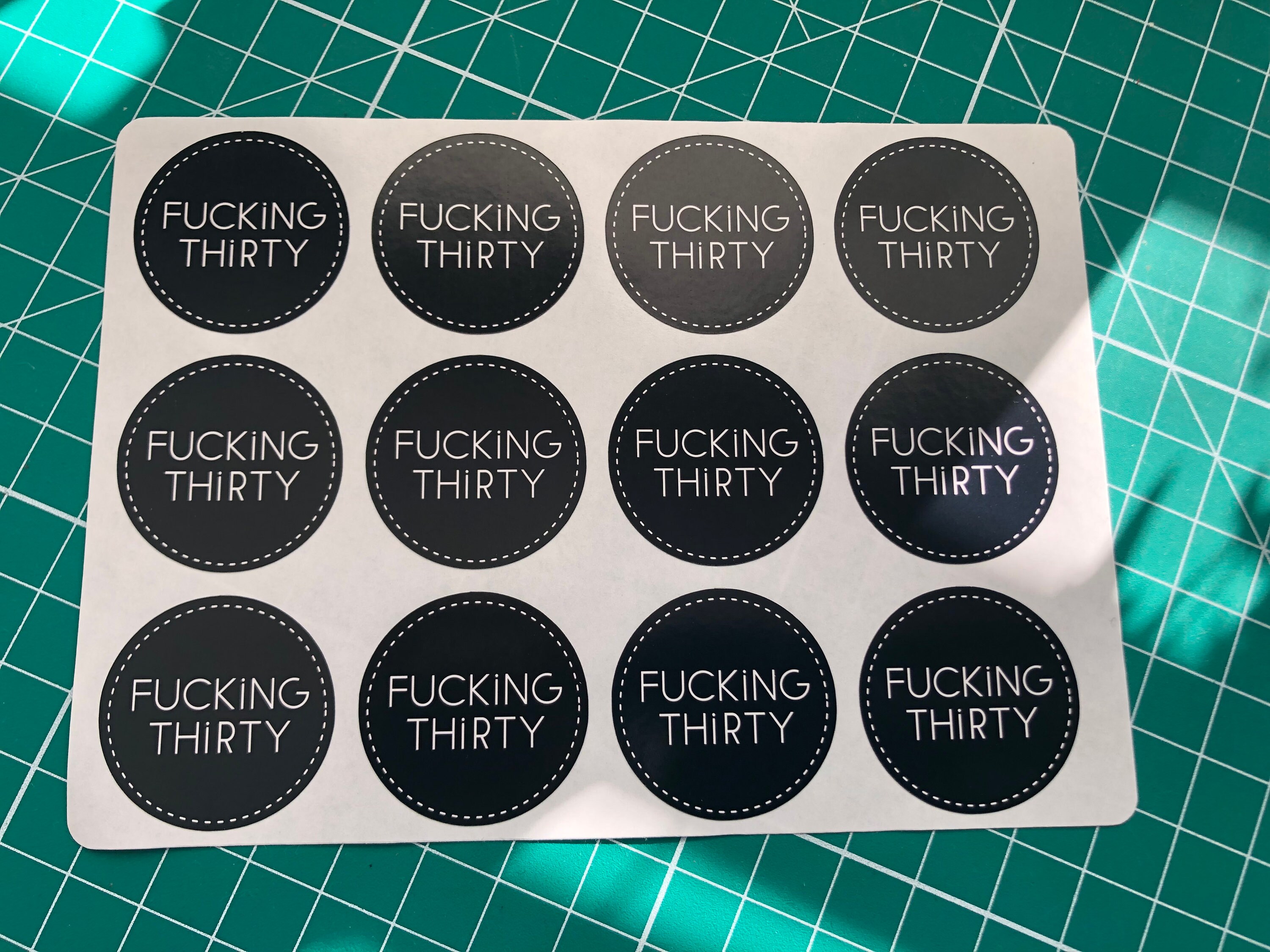 Dirty Thirty Stickers Fcking Thirty Stickers Birthday - Etsy