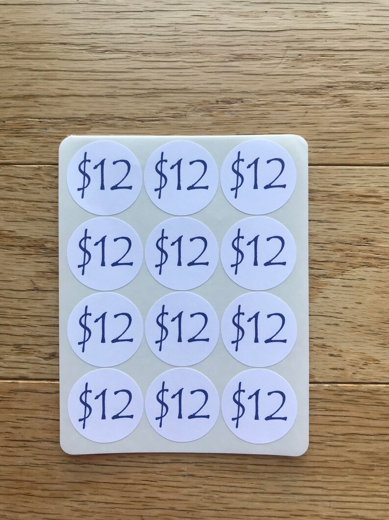 Color Street Pricing Stickers 1 Inch 120 Pcs Includes 14 - Etsy