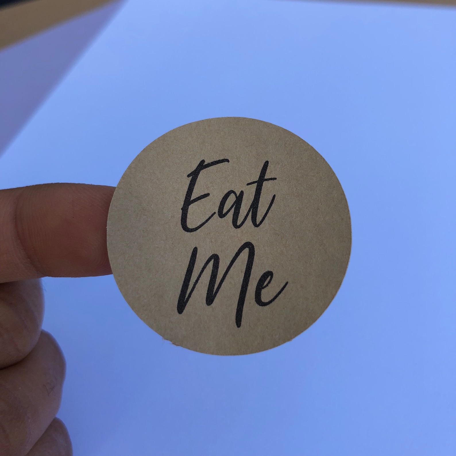 Eat Me Sticker Wedding Cookie Sticker Round Circle Sticker - Etsy