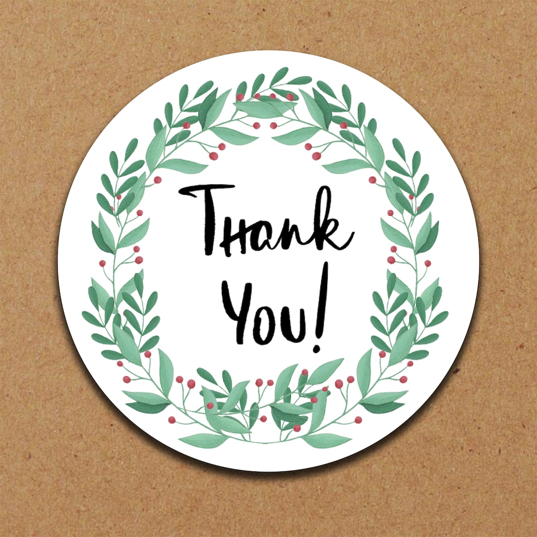 Christmas Thank You Stickers Christmas Tags Christmas Happy Mail ...