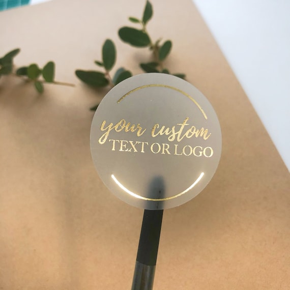 Custom Gold Foil Stickers Wedding Favor Stickers Gold Foil - Etsy