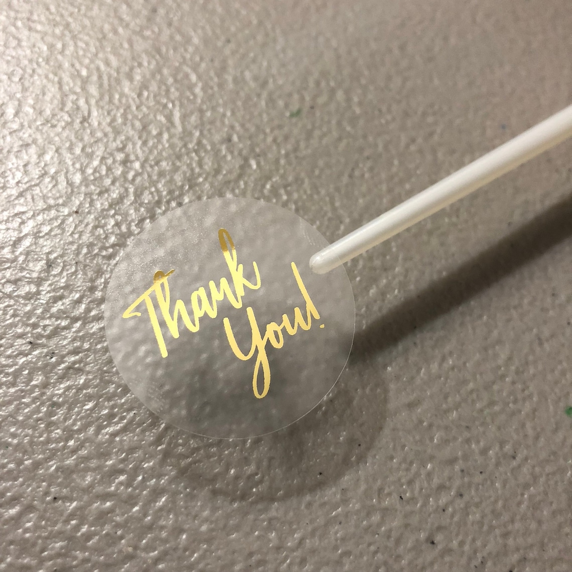 Clear Gold Foiled Thank You Stickers Thank You Sticker - Etsy