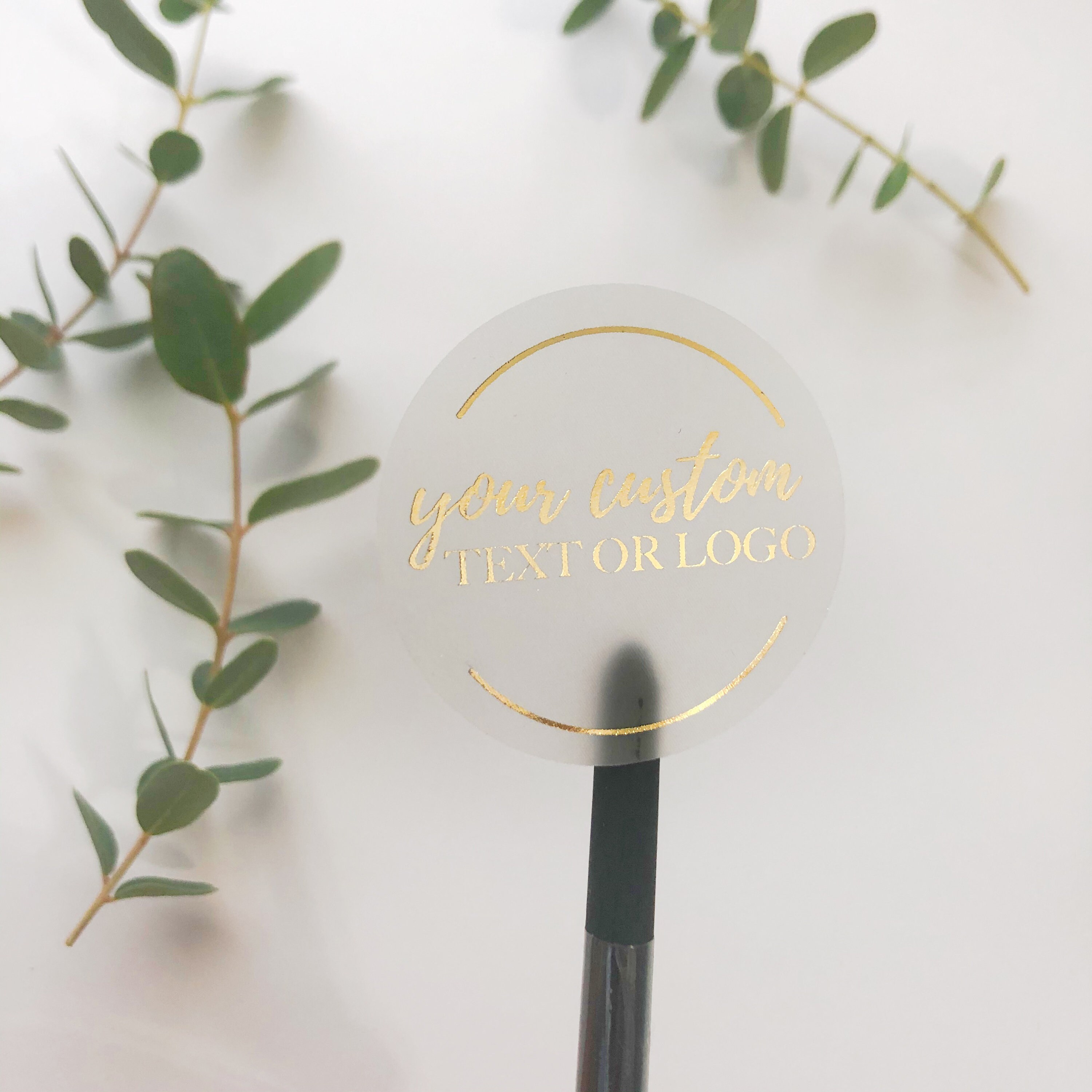 Custom Gold Foil Stickers Wedding Favor Stickers Gold Foil | Etsy