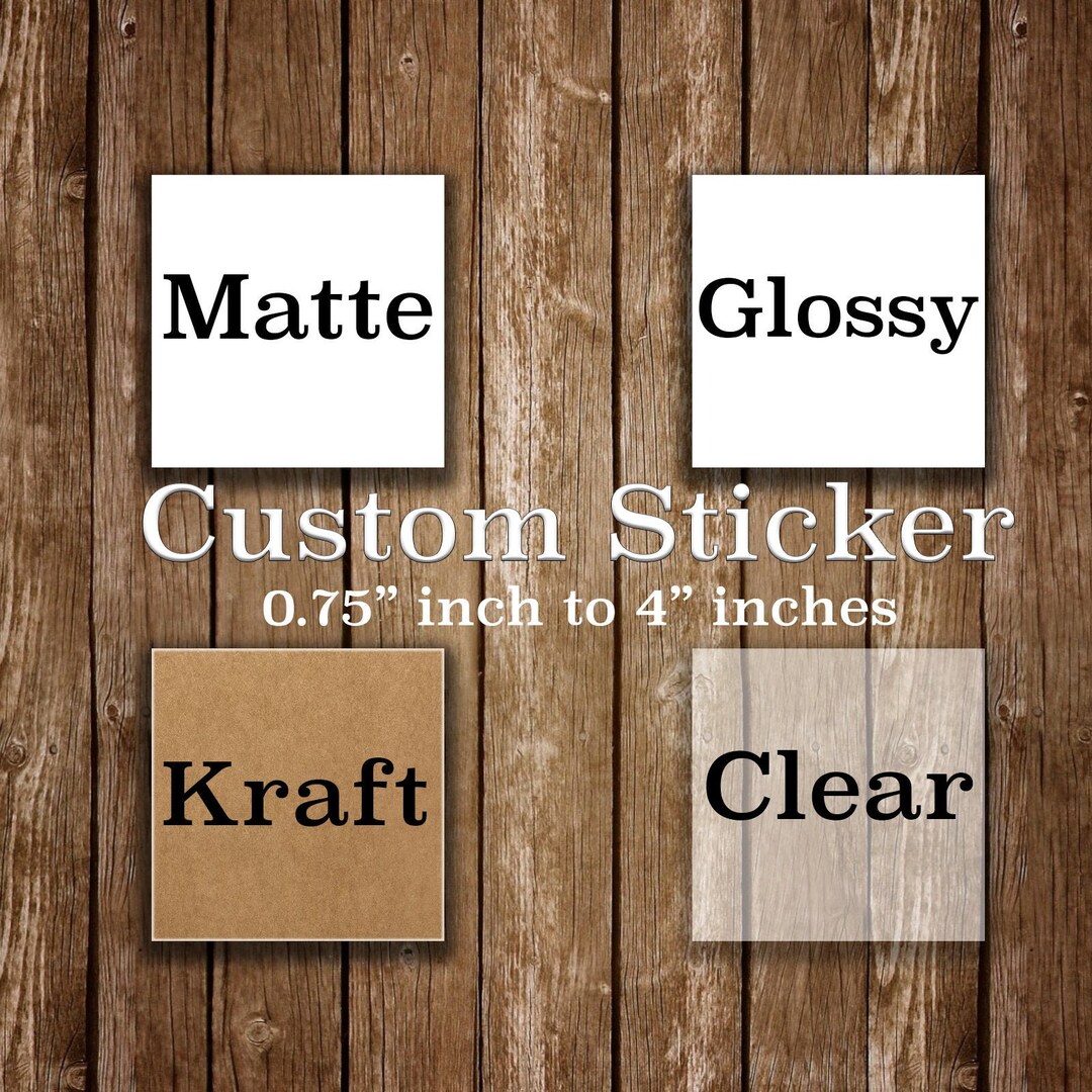 Custom Square Stickers - Custom Labels - Square Labels - Custom Clear ...